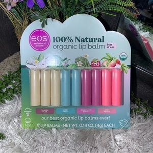 eos | Makeup | 24new Eos Organic 9 Pack Lip Balm Variety Moisturizer ...